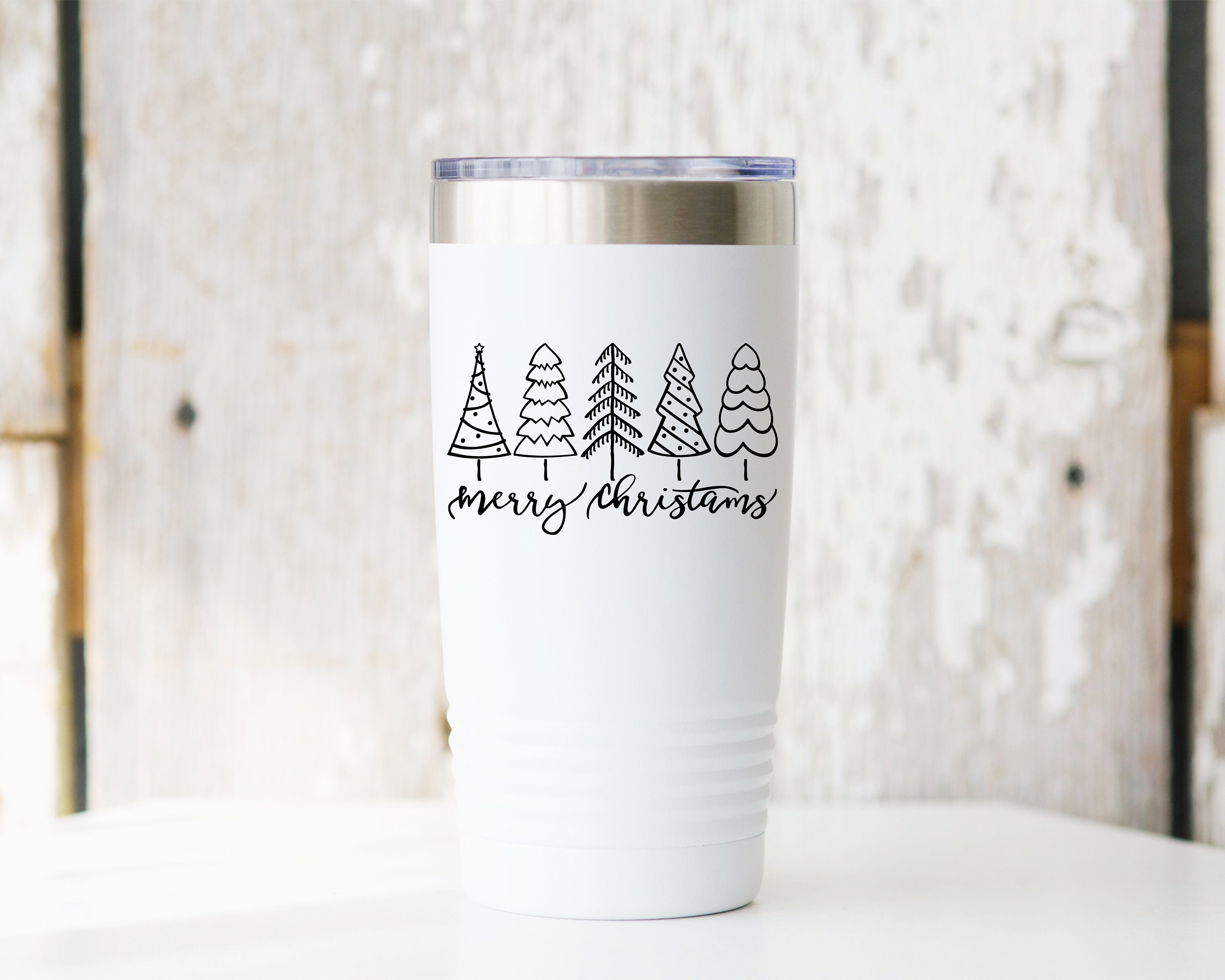 Merry Christmas SVG / Three Trees SVG / Christmas Trees SVG / - Etsy