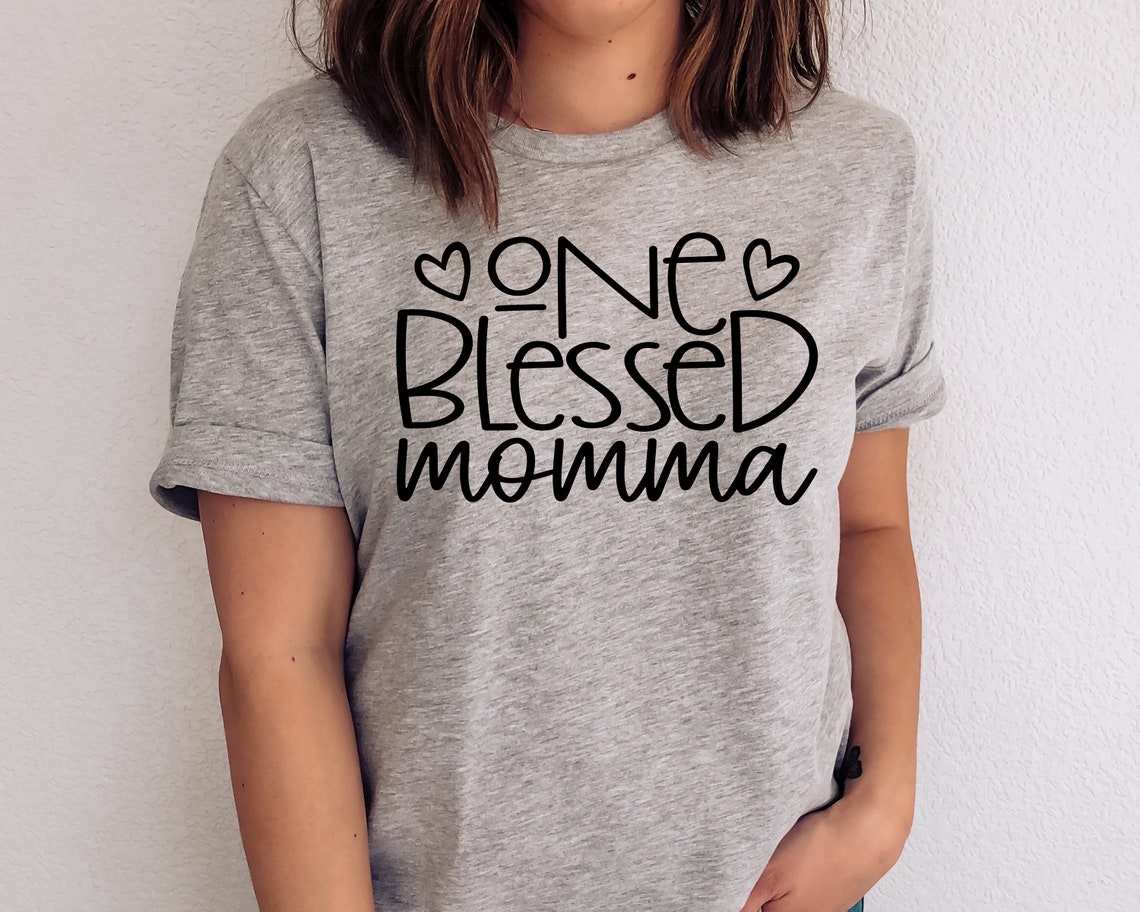 Mother's Day SVG / One Blessed Mom SVG / Blessed Momma SVG - Etsy