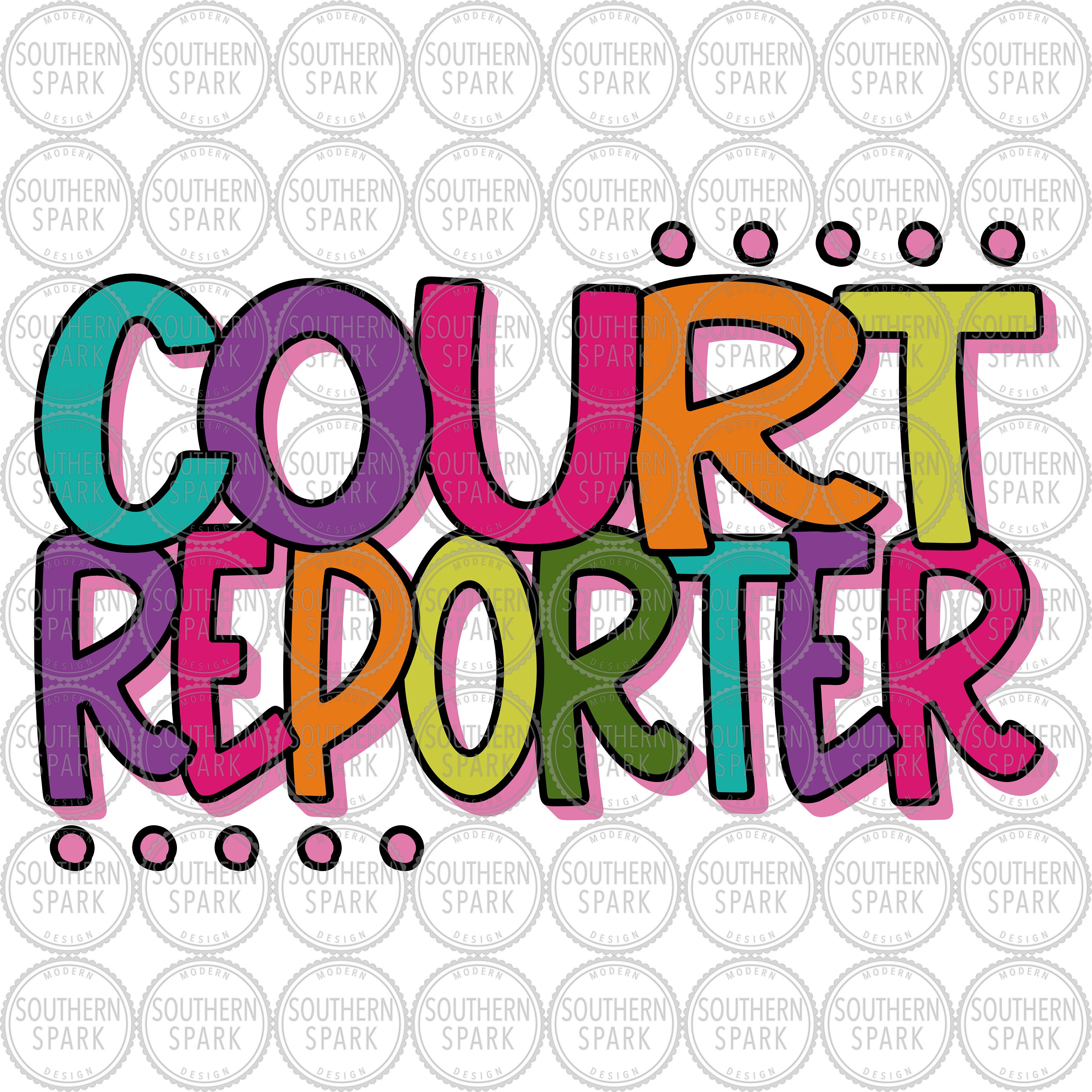 Court Reporter SVG / Court Reporter PNG / Court House / Legal System ...