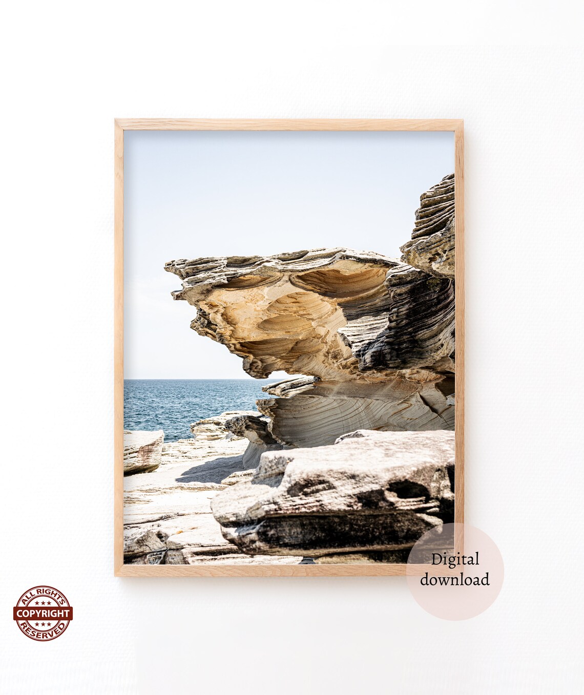 Rocks Printable Files Cliff Poster Wall Art Landscape - Etsy