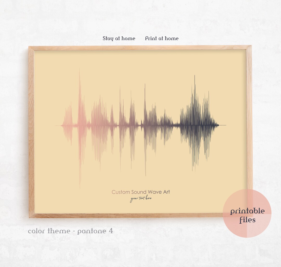 Personalized Soundwave Printaple, Personal Signature, Personal Voice ...