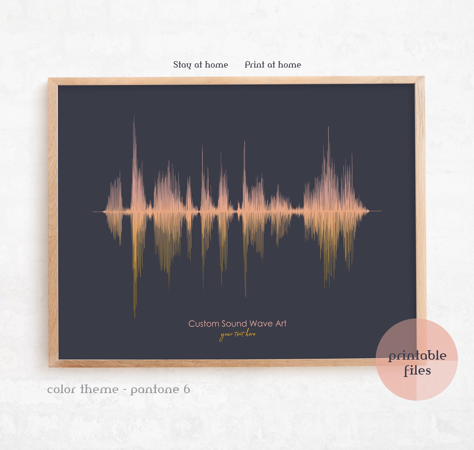 Personalised Soundwave Art Print Printa at Home Sound Wave - Etsy