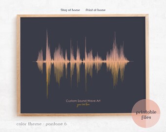 Personalised Soundwave Print Sound Wave Printable | Etsy