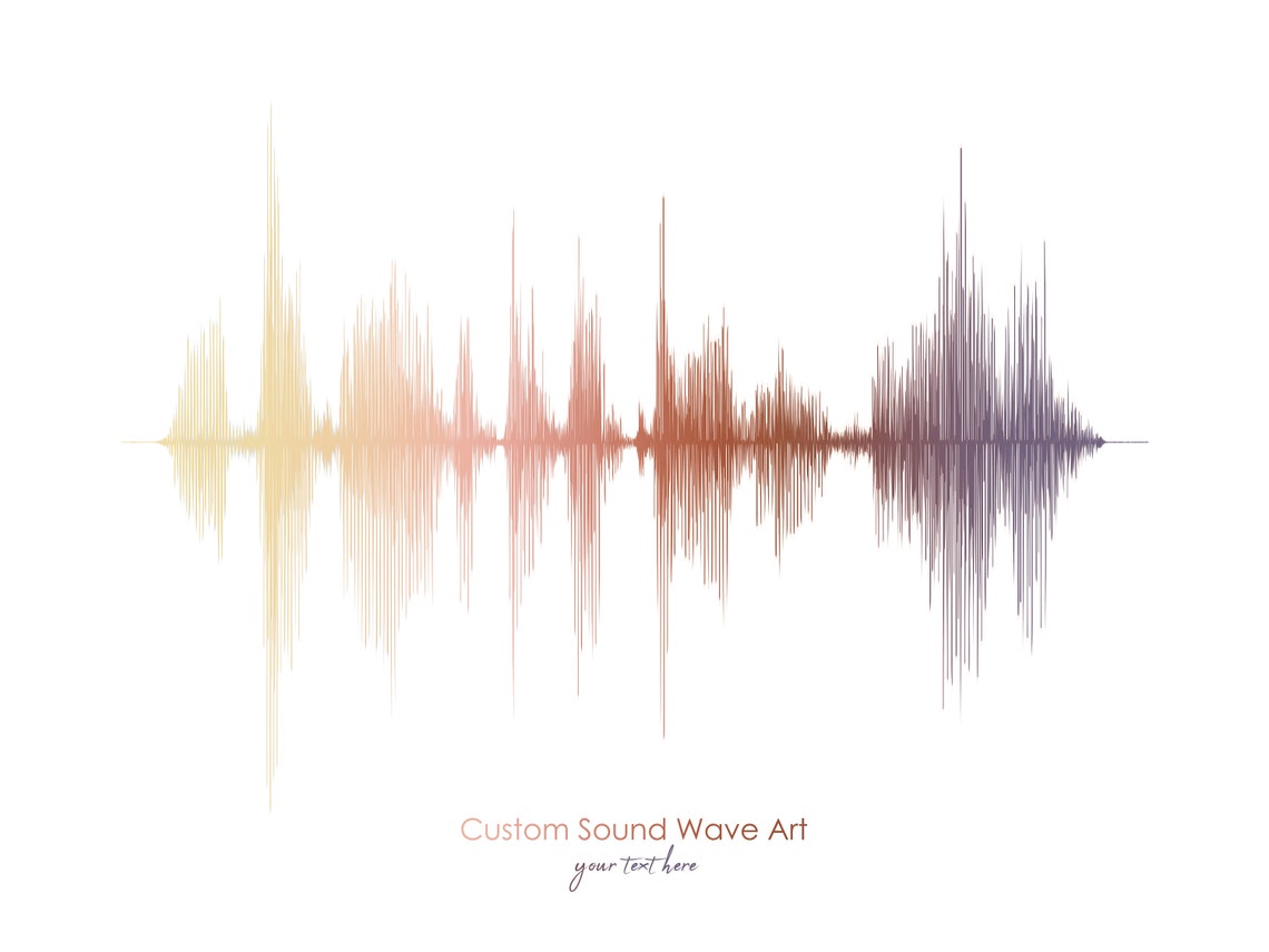 Custom Print Custom Sound Wave Print Pintable Files Modern - Etsy