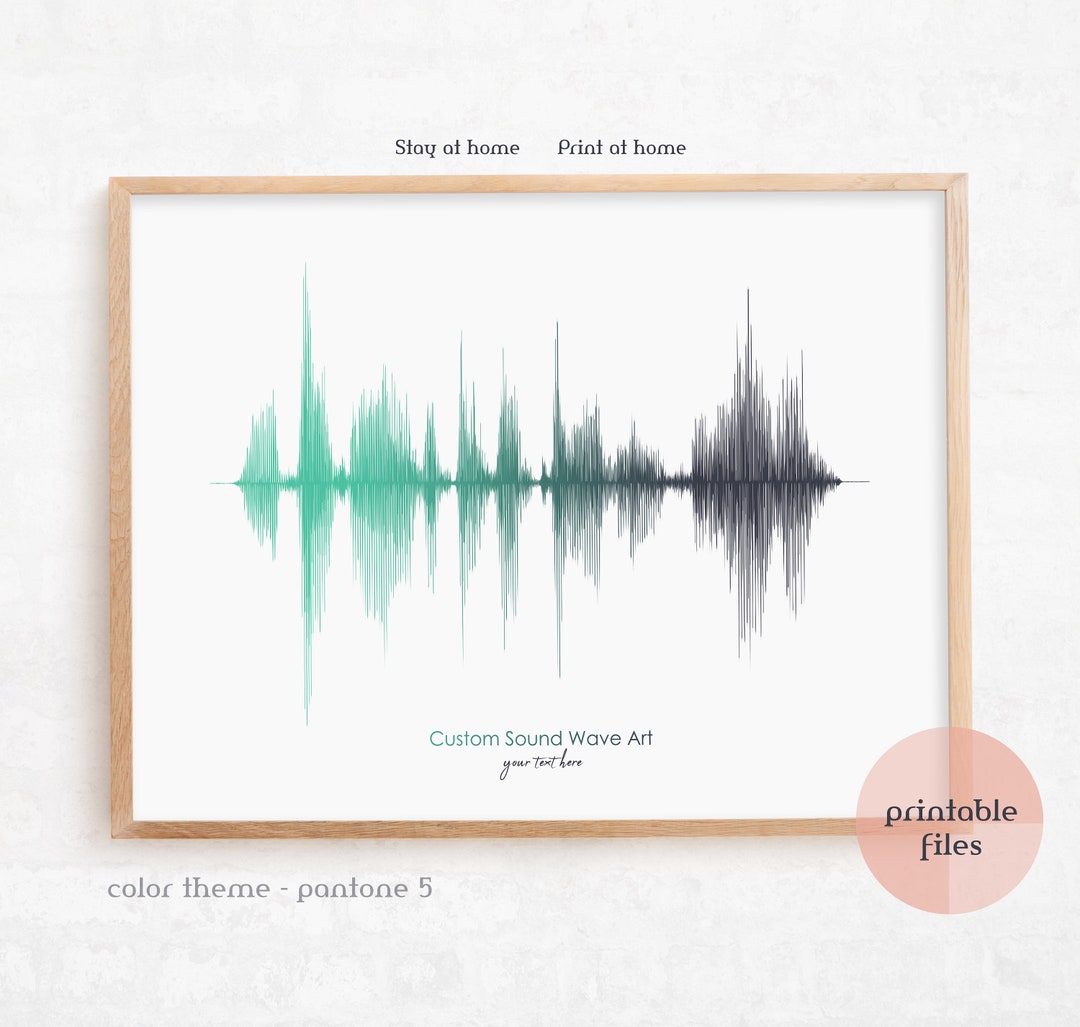Custom Print,custom Sound Wave Print,pintable Files,custom Art,sound ...