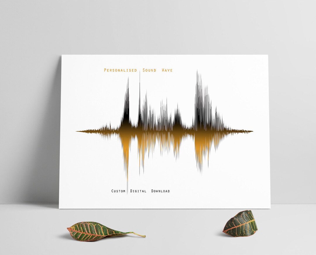 Personalised Soundwave Print, Song Sound Wave Poster, Digital Download ...