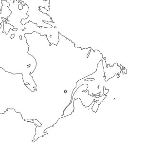 Canada, Canada Map, Minimal Map Print, Printable Files, Minimalistic ...