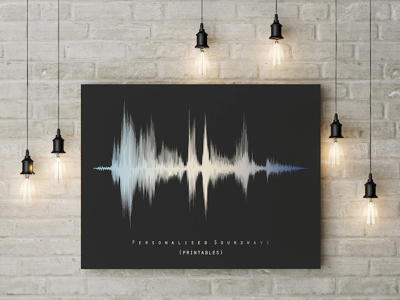 Personalised Soundwave Print Sound Wave Printable | Etsy