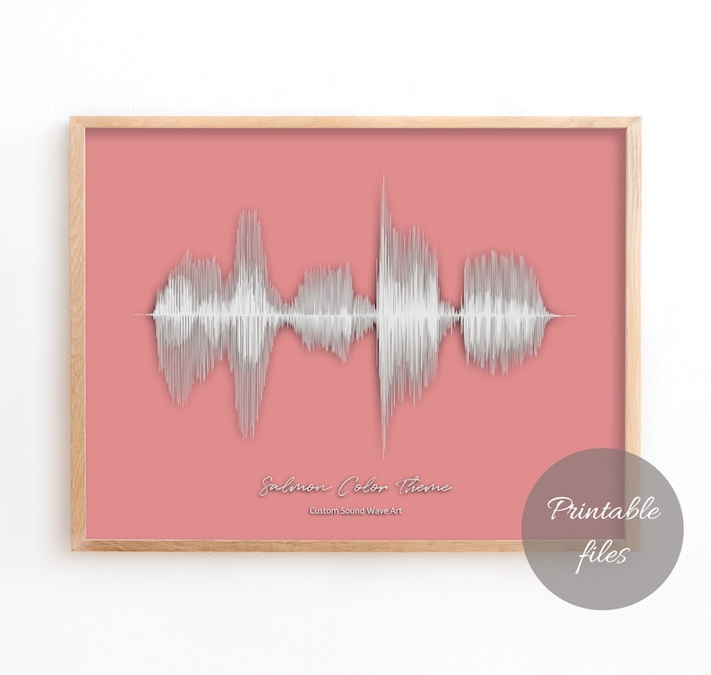 Sound Wave Art Personalised Soundwave Print Custom sound | Etsy