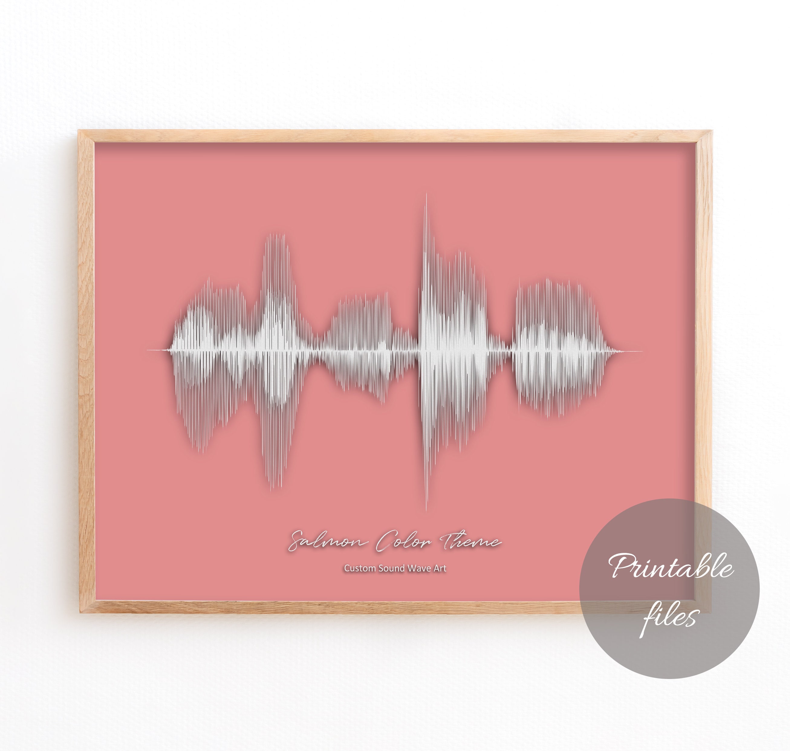 Sound Wave Art Personalised Soundwave Print Custom sound | Etsy
