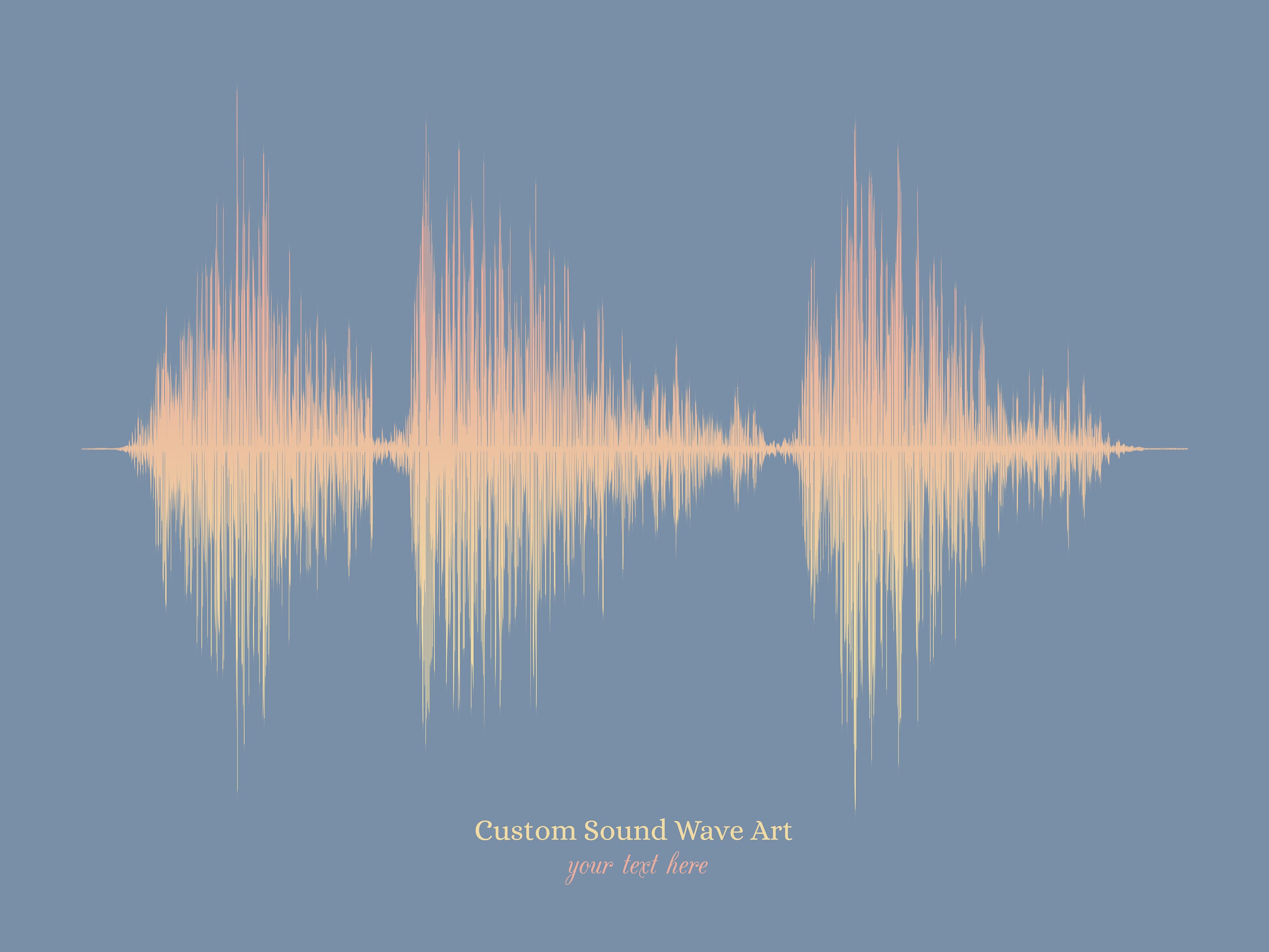 Custom Print Custom Sound Wave Print Pintable Files Modern - Etsy