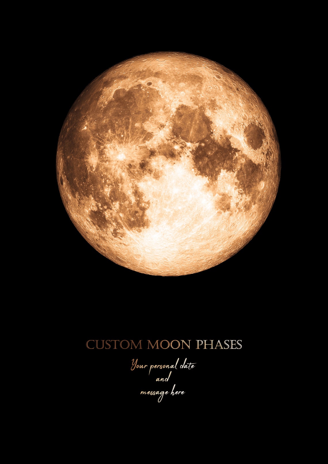 Moon Phase Custom Printprintable Files Personalized Moon - Etsy