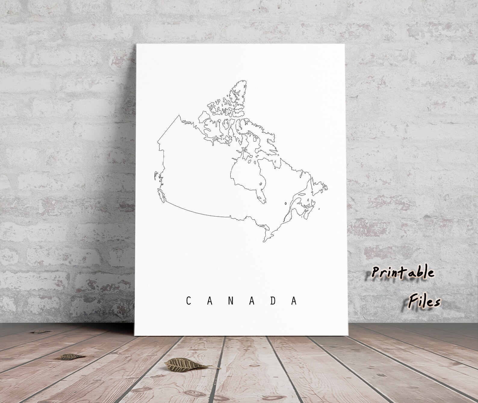 Canada Canada Map Minimal Map Print Printable Files - Etsy Denmark