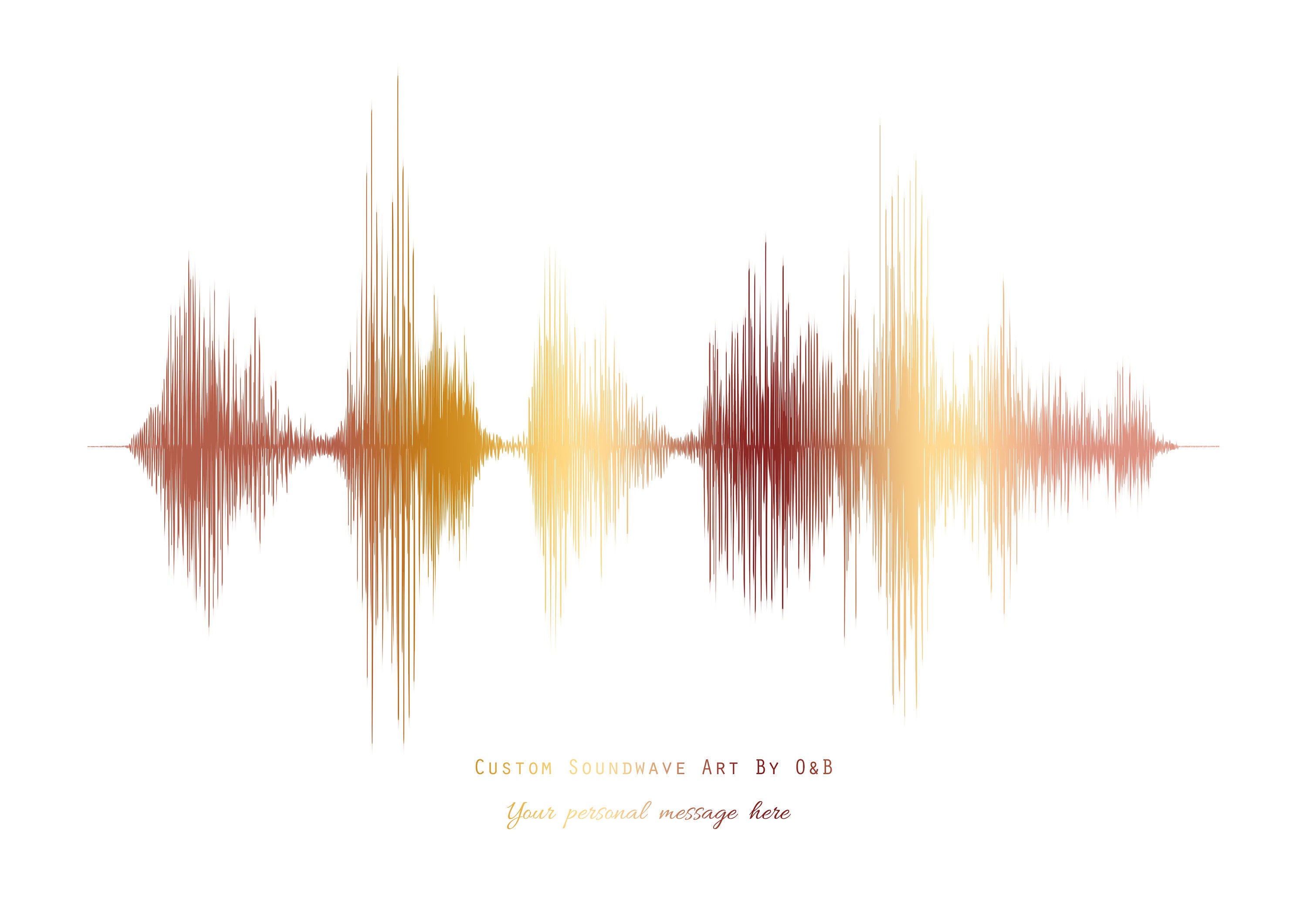 Sound Wave Art Personalised Soundwave Print Custom sound | Etsy