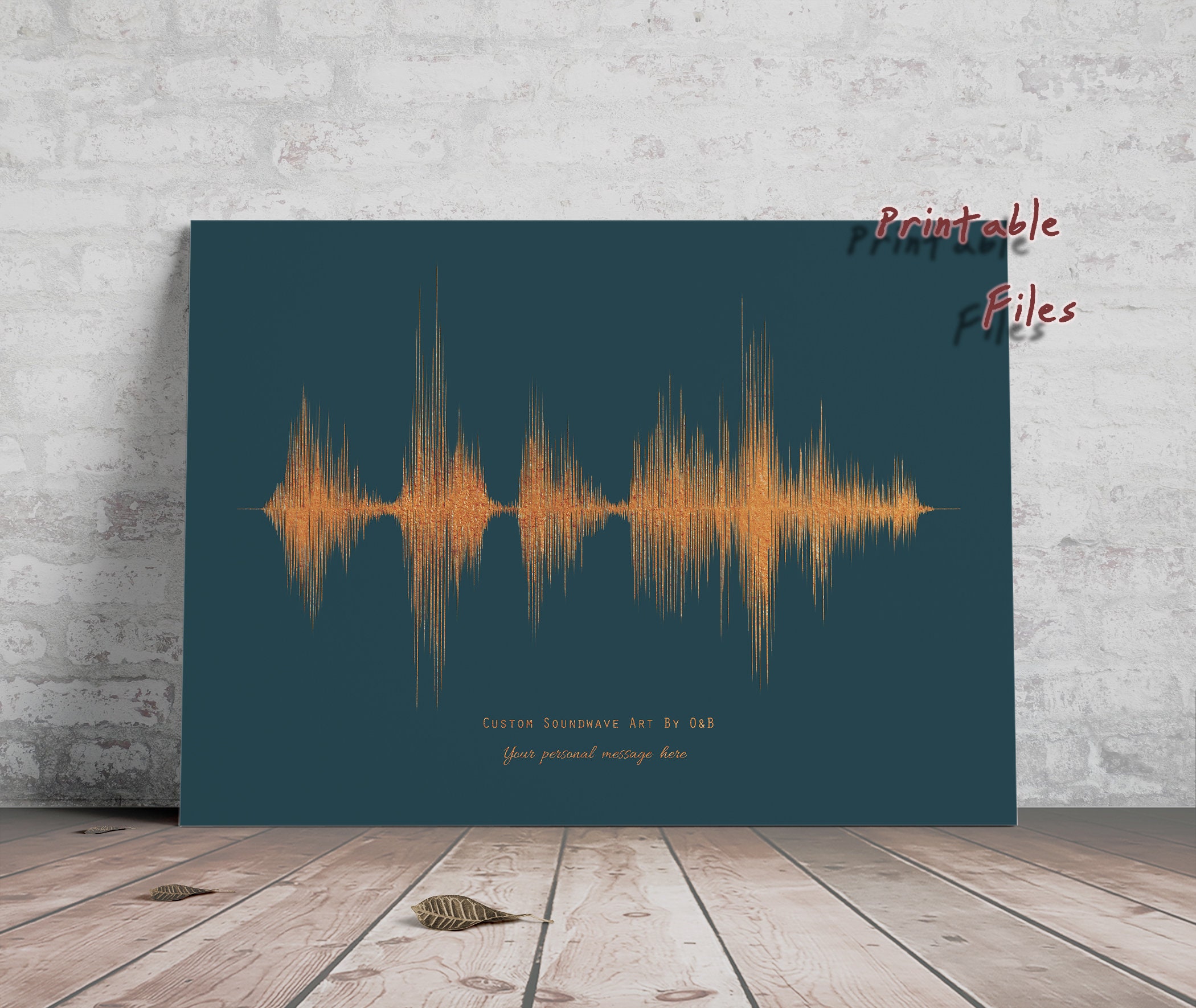Personalised Soundwave Print Sound Wave Printable | Etsy Canada