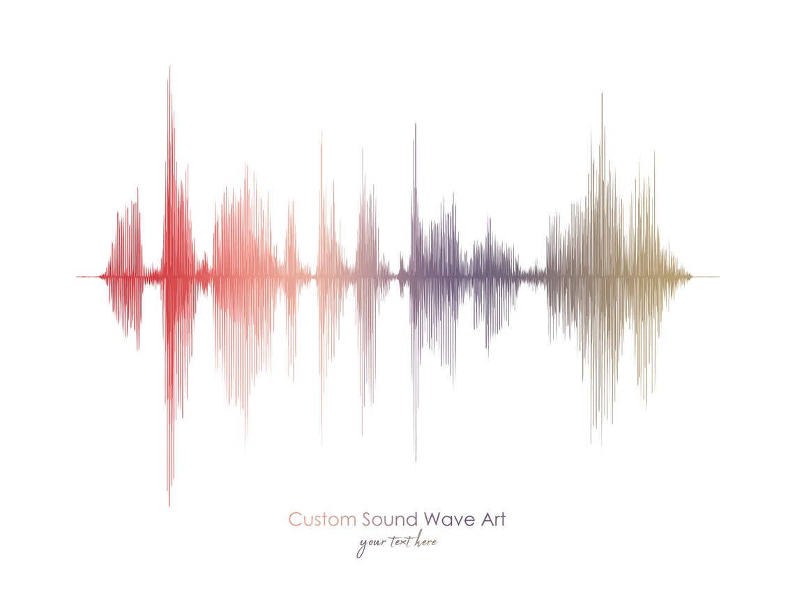 Custom Print Custom Sound Wave Print Pintable Files Modern - Etsy