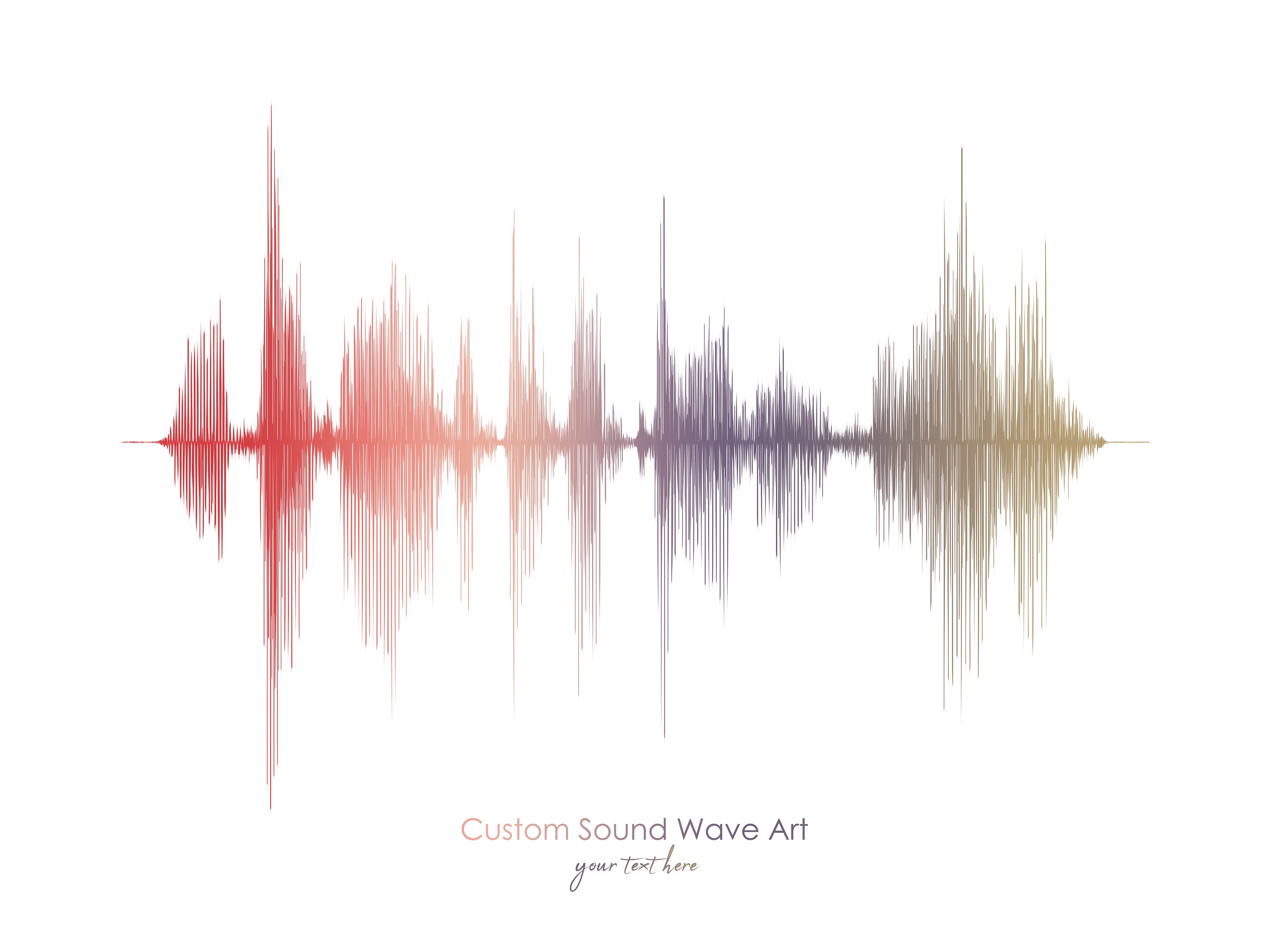 Custom Print Custom Sound Wave Print Pintable Files Modern - Etsy
