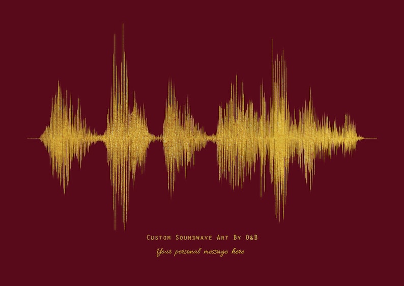 Sound Wave Art Personalised Soundwave Print Custom sound | Etsy