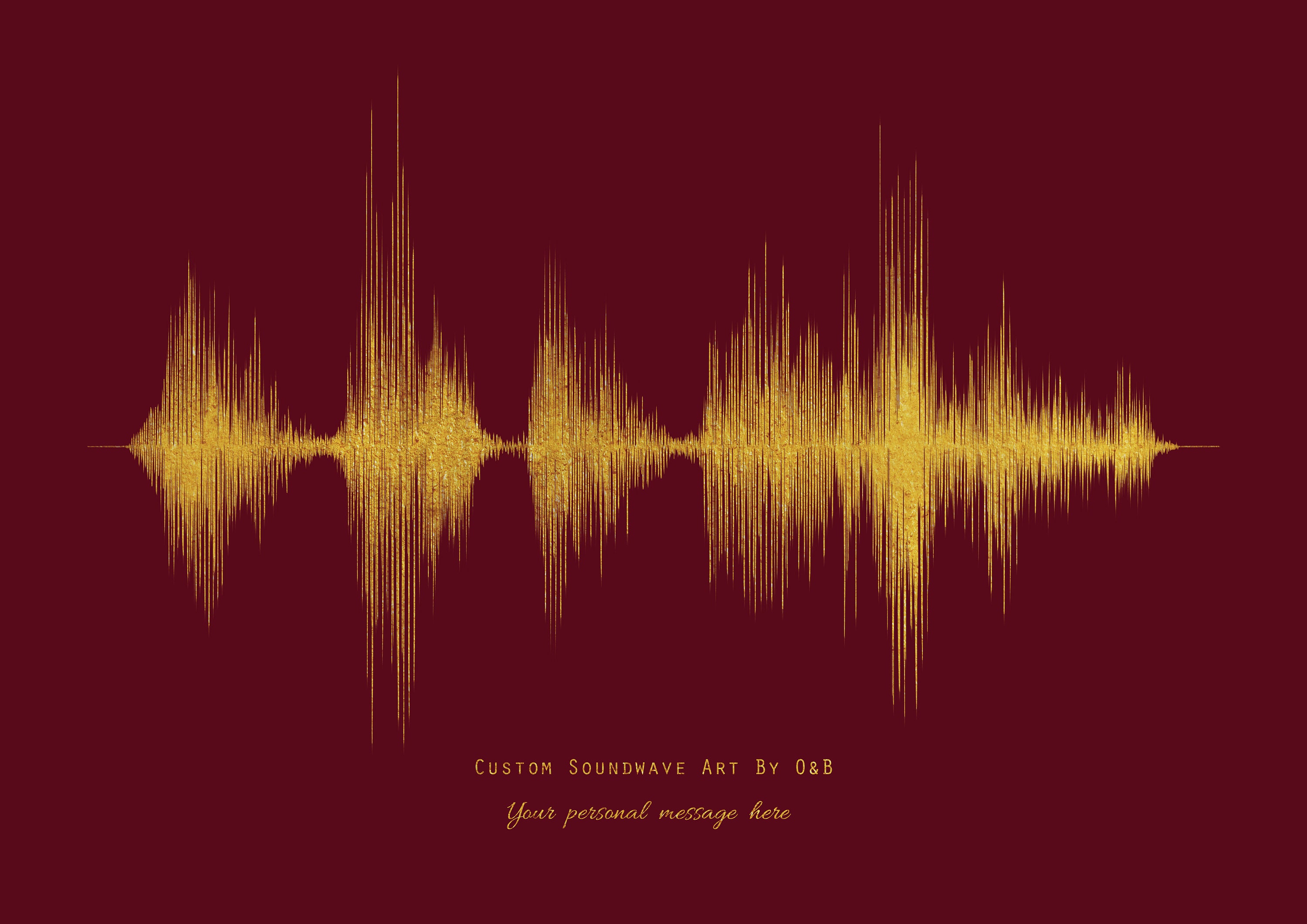 Sound Wave Art Personalised Soundwave Print Custom Sound - Etsy