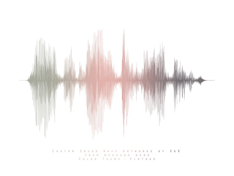 Soundwave Print Custom soundwave Artworks Personalized Sound | Etsy