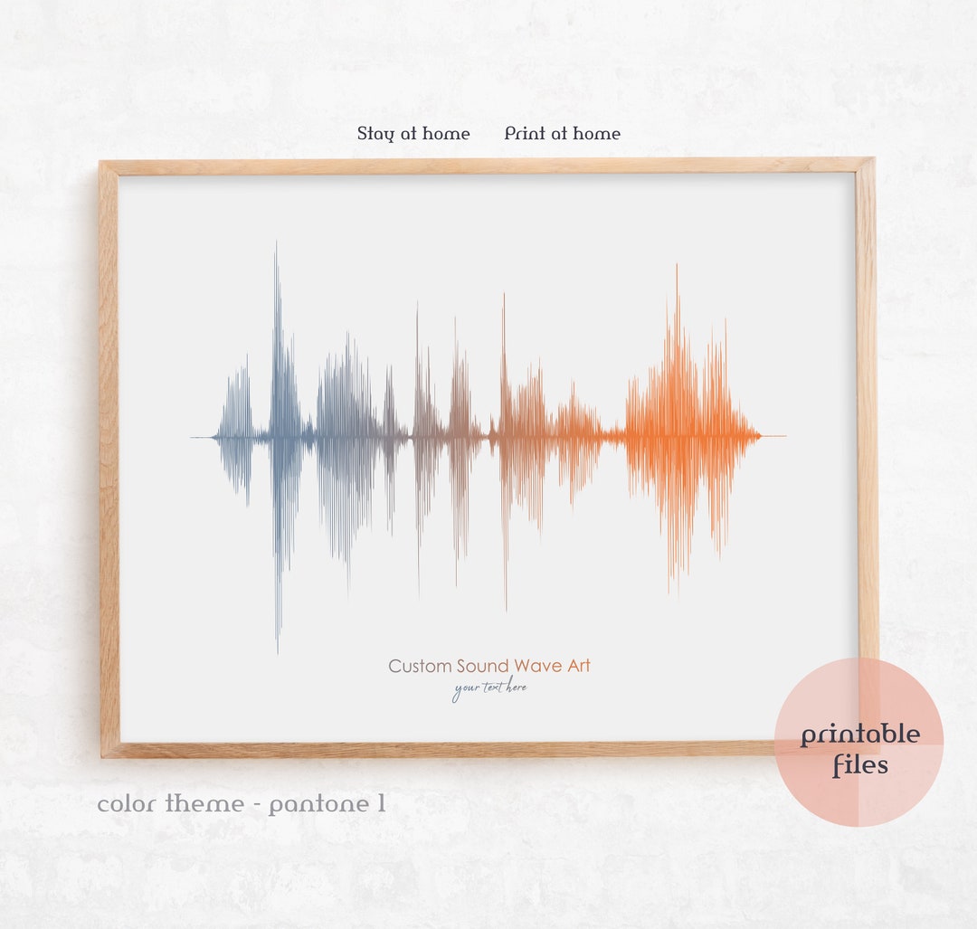 Custom Print, Custom Sound Wave Print, Pintable Files, Modern Art ...