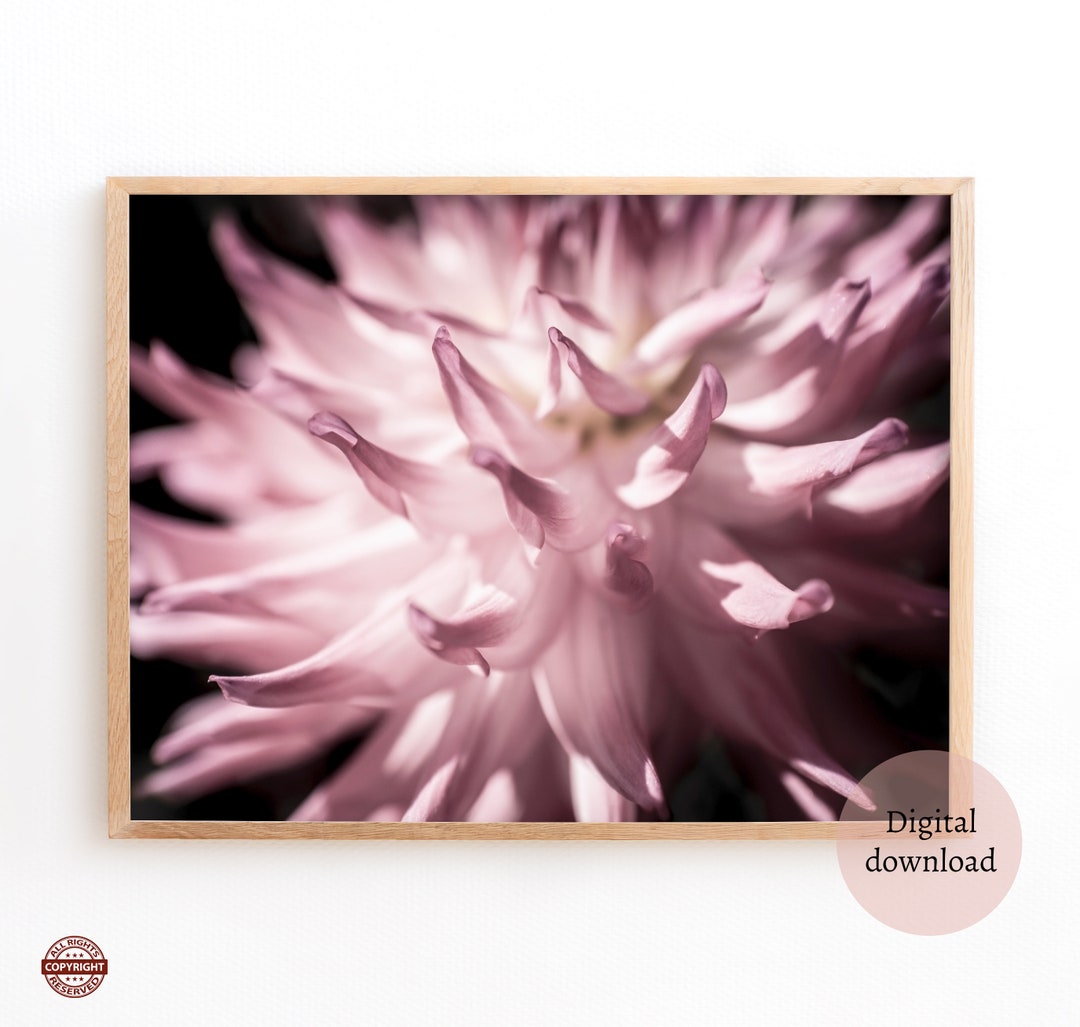 Flower, Flower Poster, Printable Files, Abstract Flower Poster, Instant ...