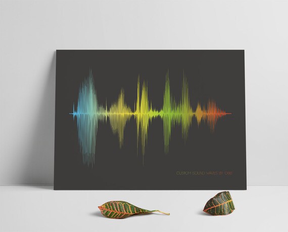Sound Wave Custom sound wave print Printable files Personal | Etsy