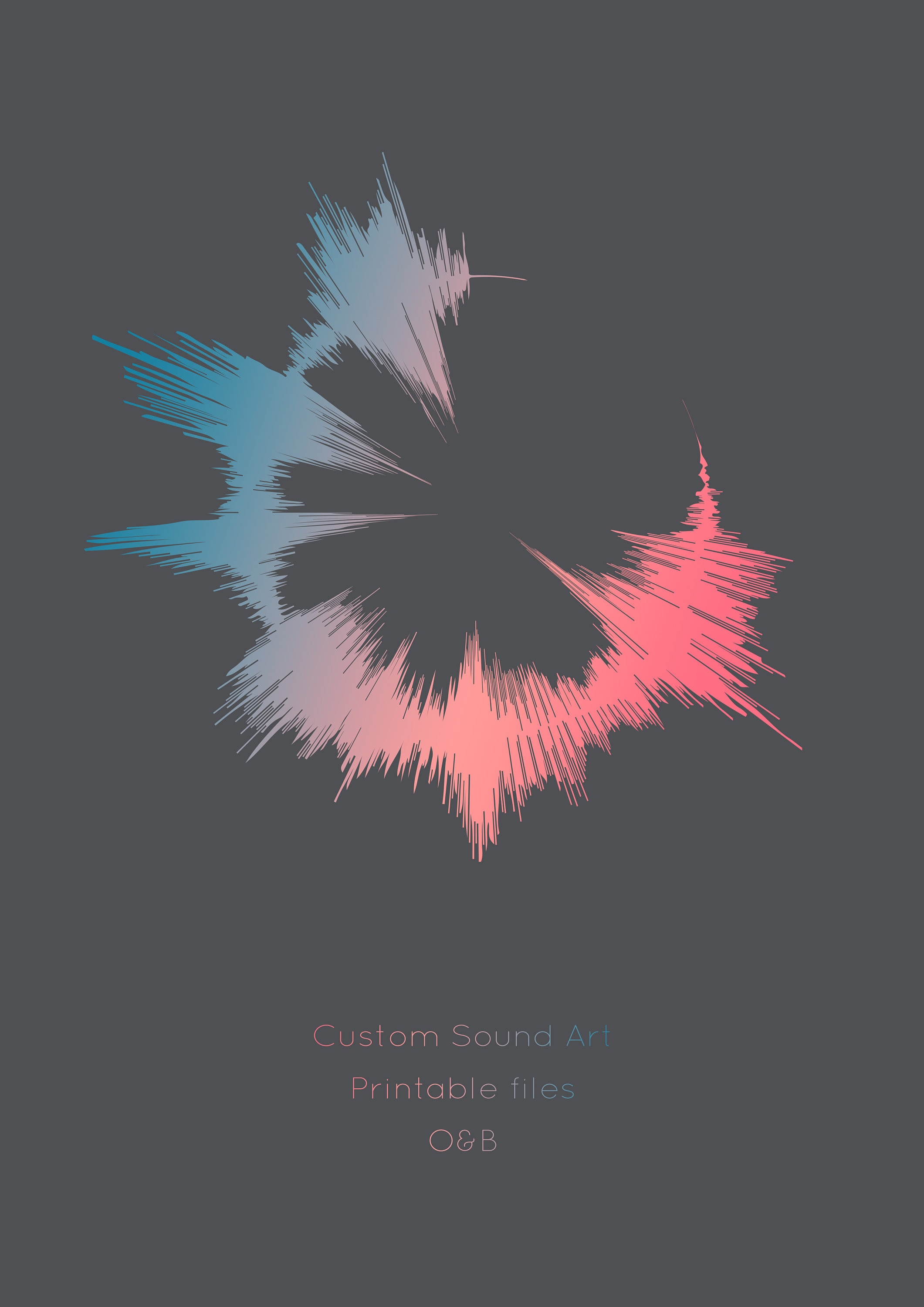 Personalised Soundwave Print Song Sound Wave Poster Digital | Etsy