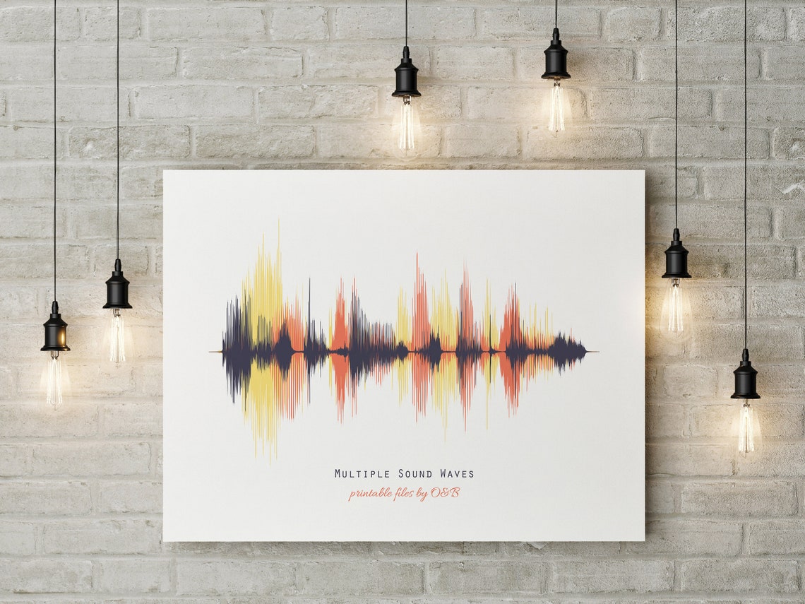 Soundwave Printable Sound Wave Printable Multiple Voices - Etsy