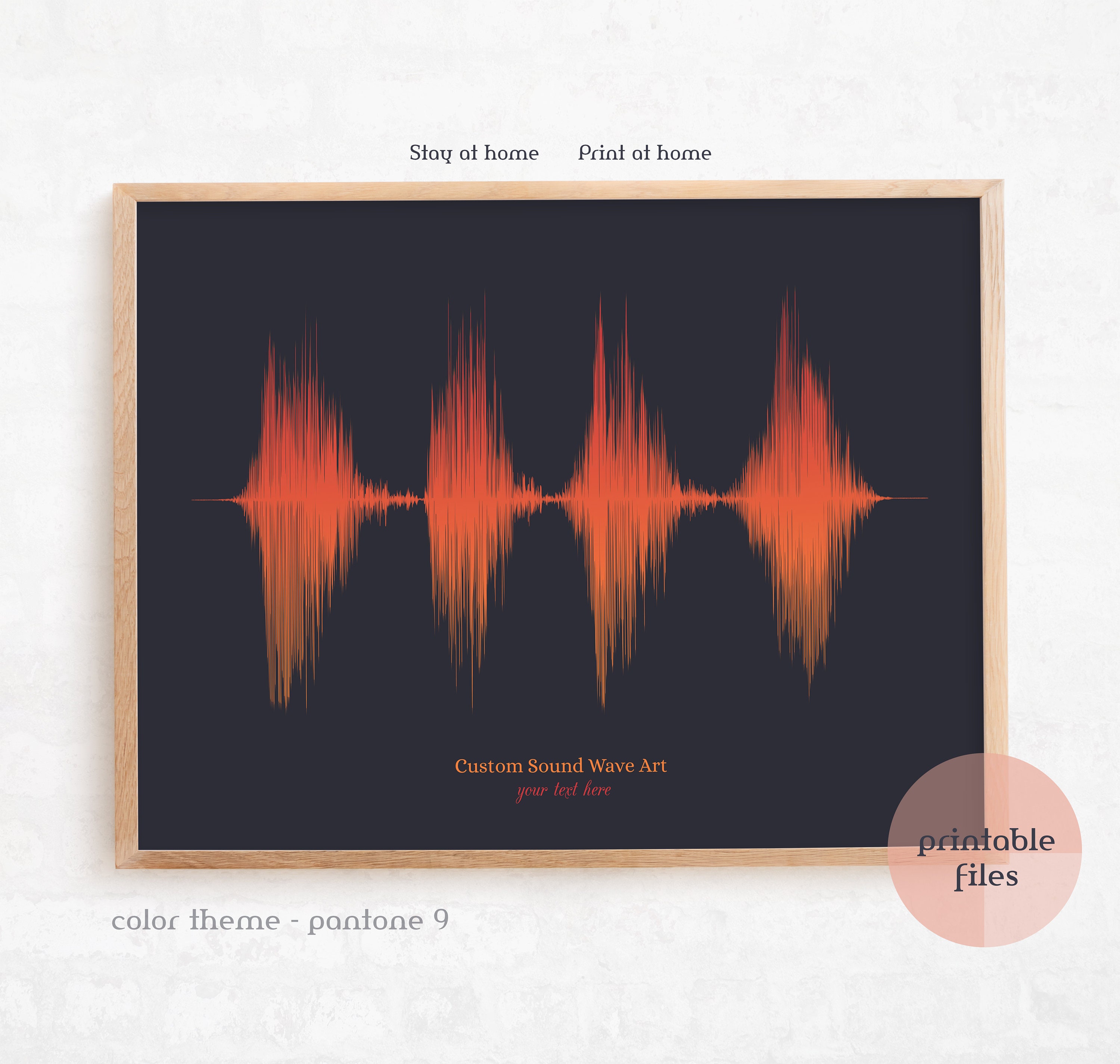 Sound Wavescustom Sound Wave Print Printable Files Custom - Etsy