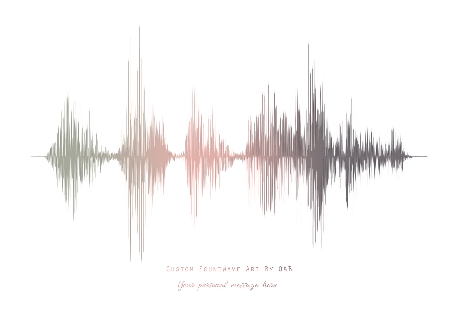 Sound Wave Art Personalised Soundwave Print Custom sound | Etsy