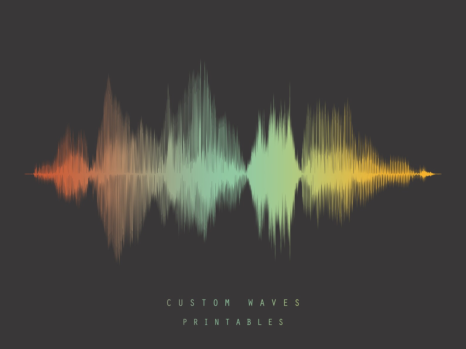 Personalised Soundwave Print Song Sound Wave Poster Digital - Etsy