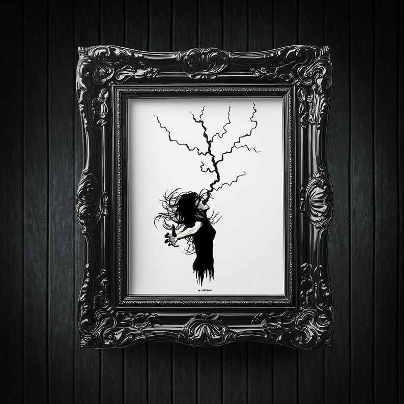 Scream - Printable Minimalist Wall Art (various Sizes in Download) - Etsy