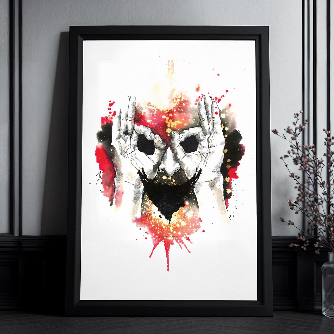 Creepy Ink Illustration: Printable Dark Art - Etsy