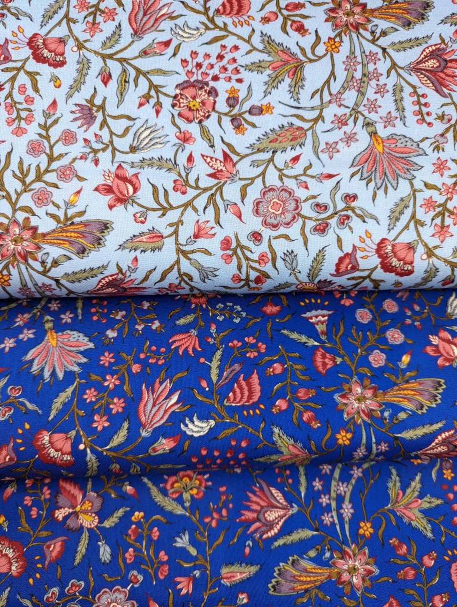 Dutch Heritage Blue 100% Cotton Fabric by the Metre Half | Etsy