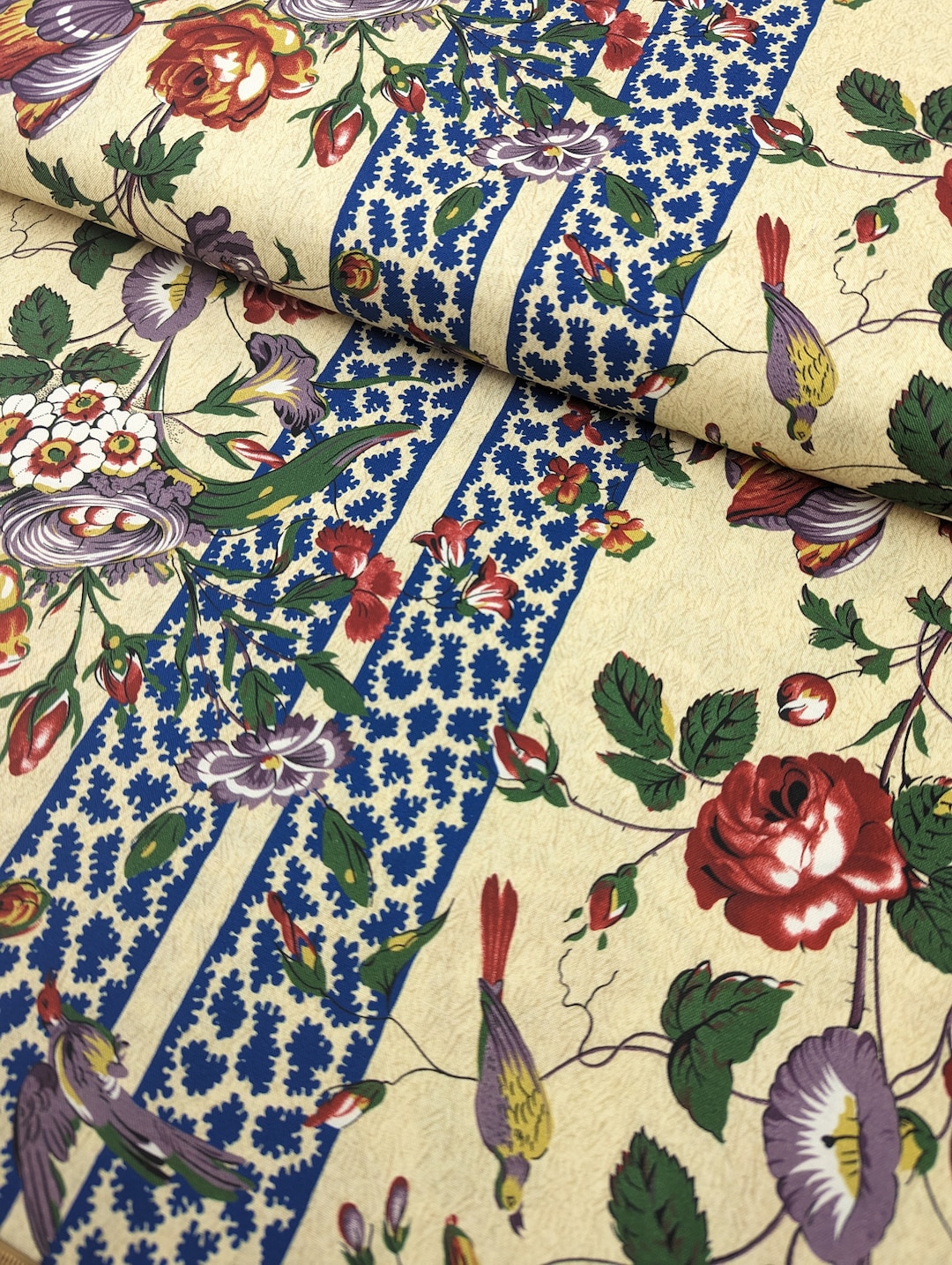 Dutch Heritage Anne Varley, Border 100% Cotton Fabric, Regency ...