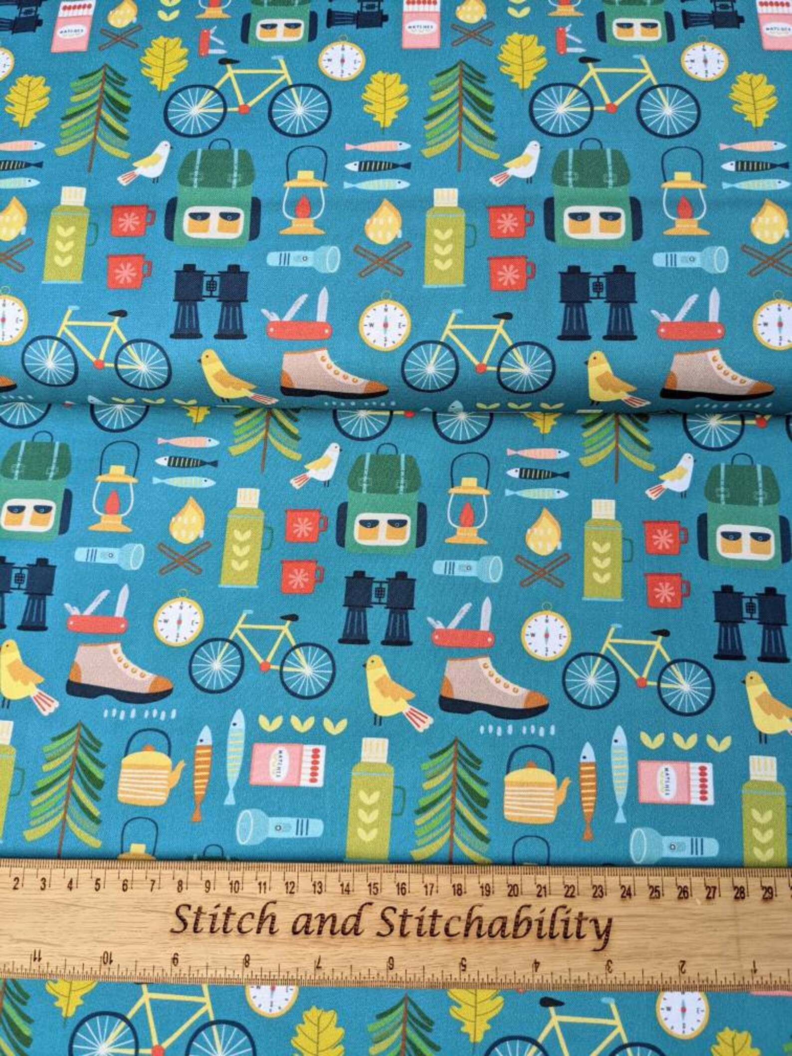 Dashwood Studio Hobbies Collection Fabric by the Metre, Half Metre and ...