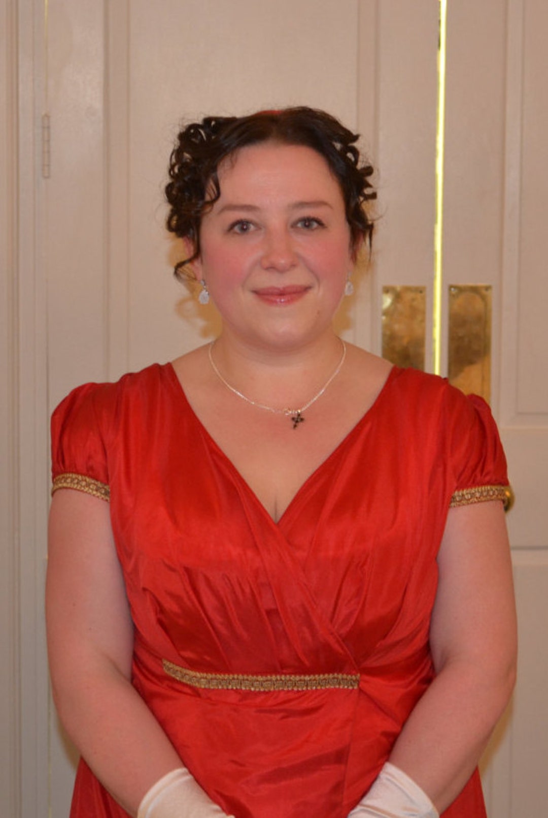 Handmade Regency 100% Silk Wrap Front Ball Gown, Made to Order ...