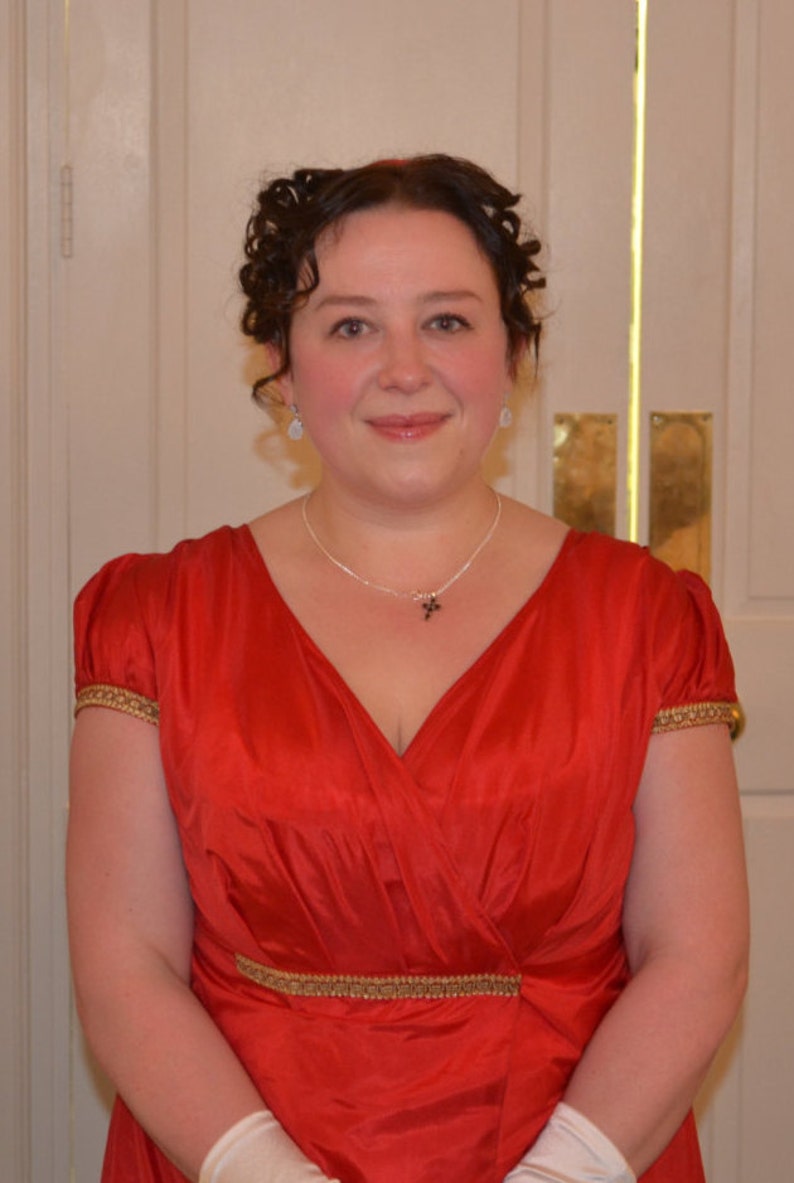 Handmade Regency 100% Silk Wrap Front Ball Gown, Made to Order ...