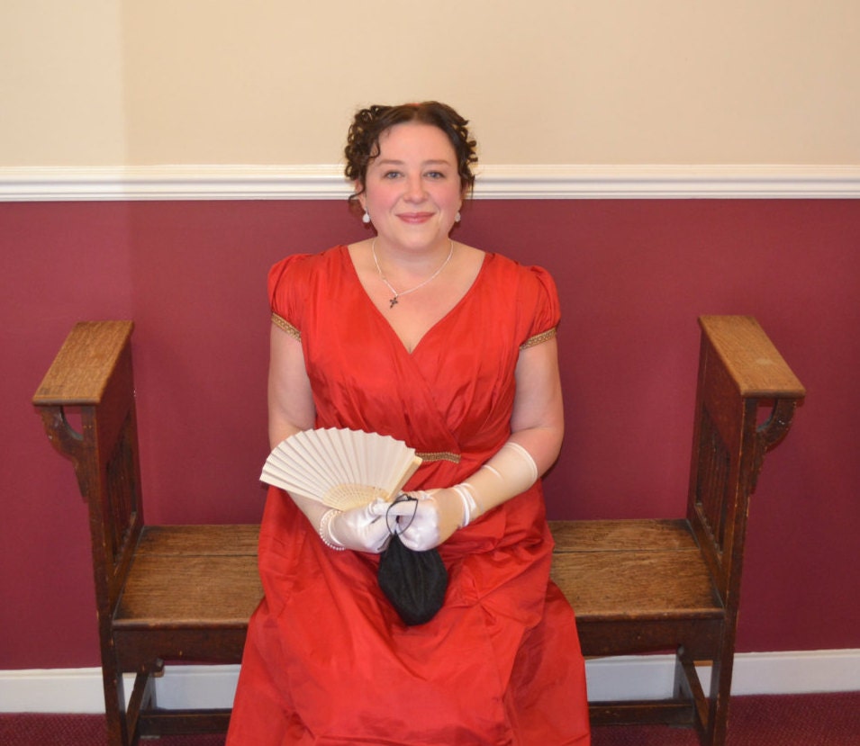 Handmade Regency 100% Silk Wrap Front Ball Gown, Made to Order ...