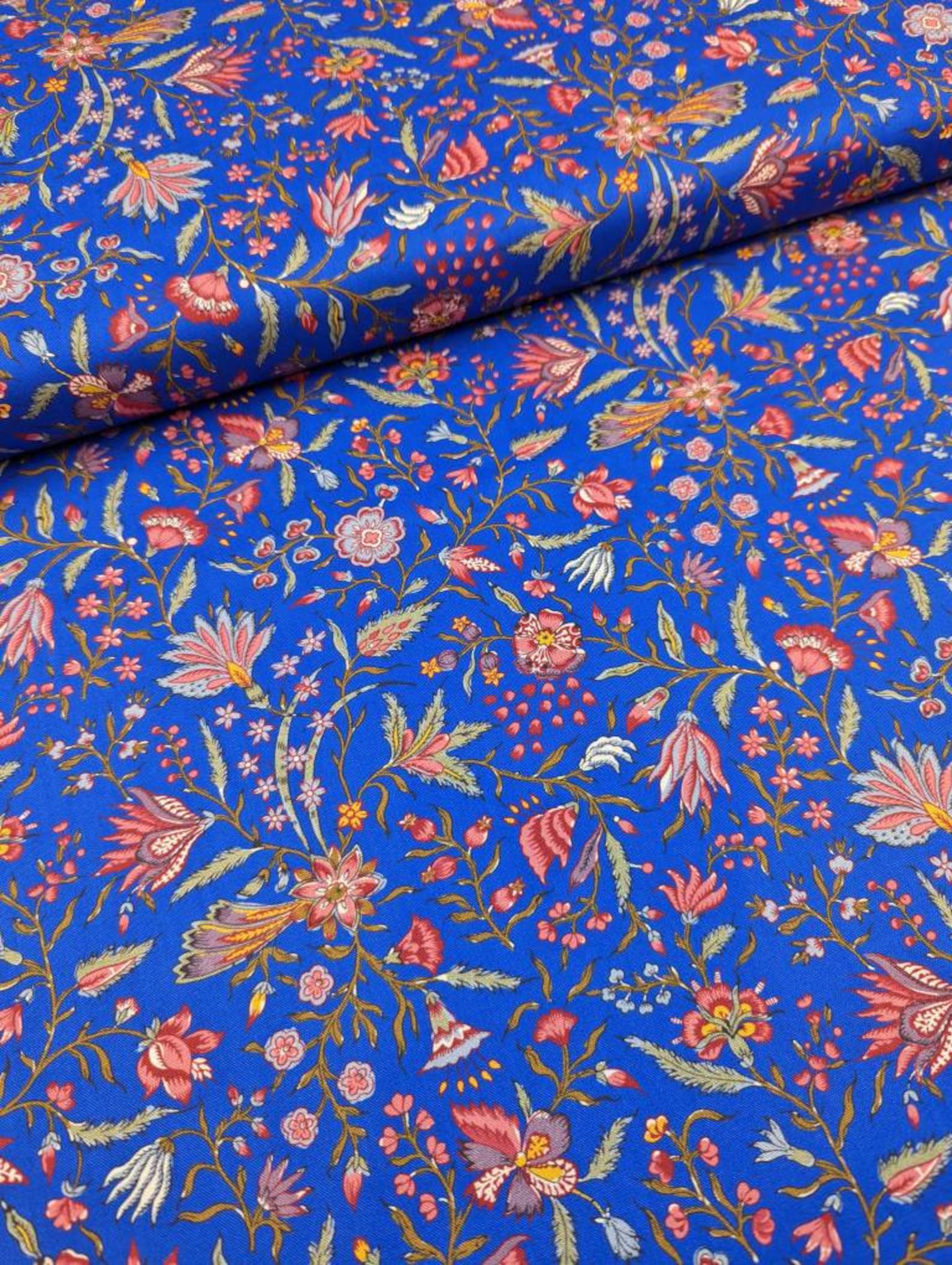 Dutch Heritage Blue 100% Cotton Fabric by the Metre, Half Metre or Fat ...