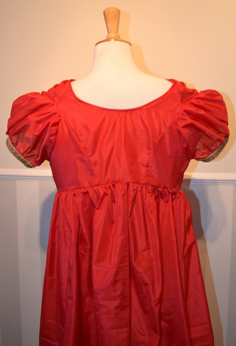Handmade Regency 100% Silk Wrap Front Ball Gown, Made to Order ...
