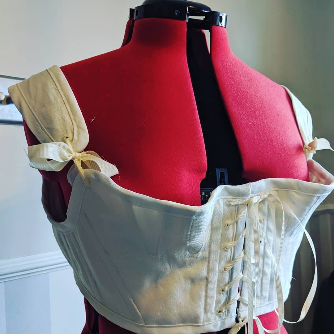 Regency Short Stays in Linen Short Corset Historical - Etsy UK