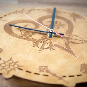 Organization XIII Data Symbols Inspired Wooden Wall Clock - Etsy