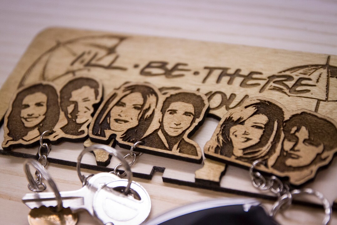 Friends TV Show Inspired "i'll Be There for You" | Wooden Keyring and ...