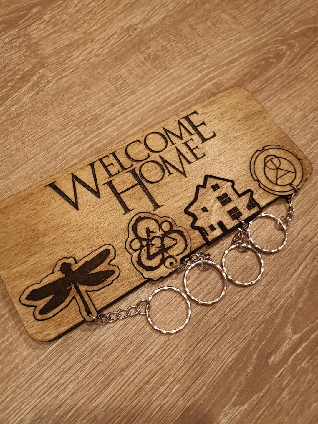 Welcome Home Inspired Keyring and Wall Mount Set (children of the Fence ...