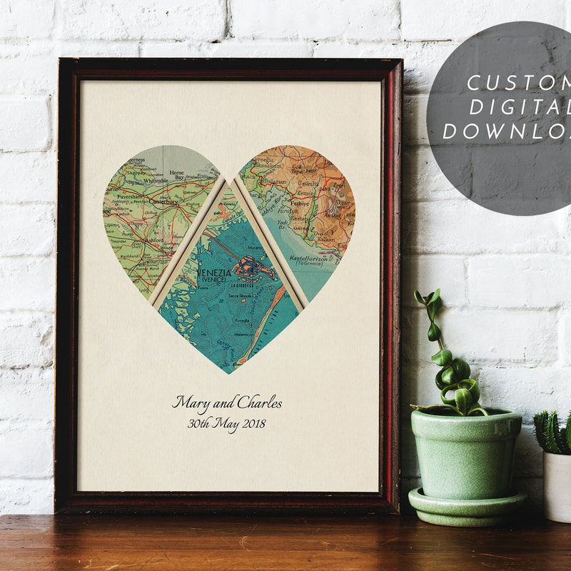 Personalised Map - Etsy