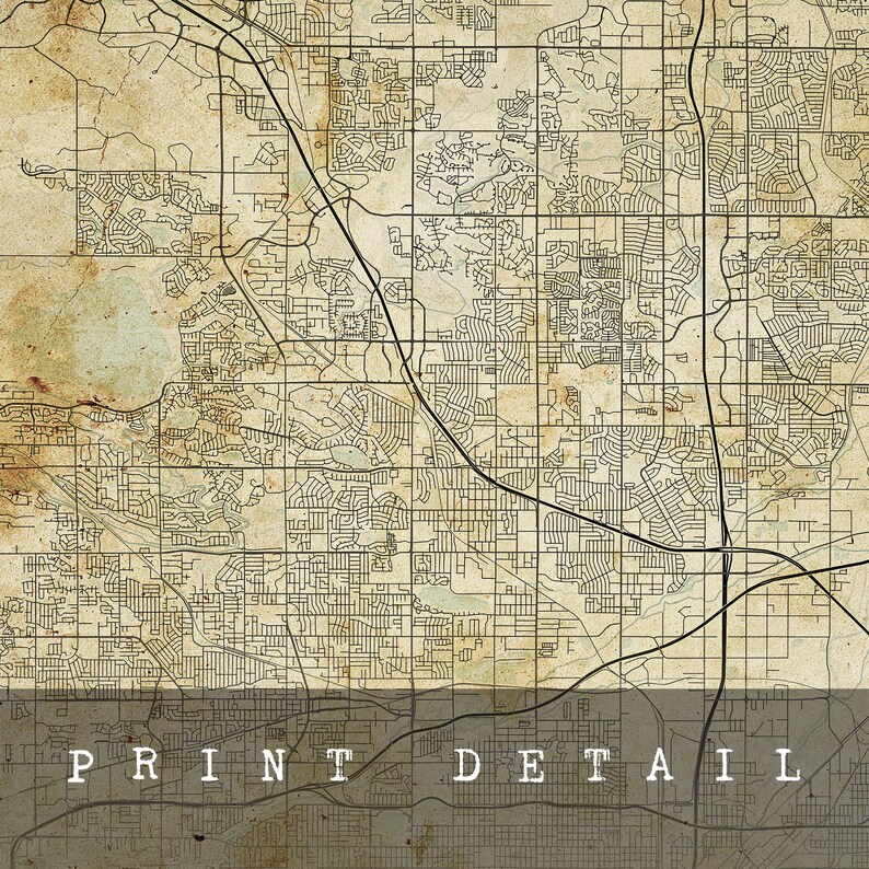 Vintage Westminster Map Colorado Vintage style Map City | Etsy