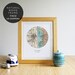 Personalized Map Framed, Personalized Maps Gift, Housewarming Gift, New ...
