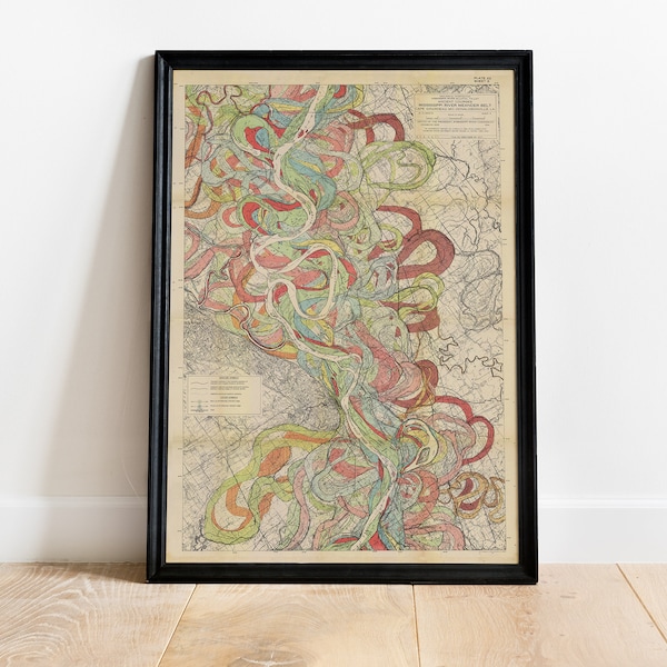 Harold Fisk Map - Etsy